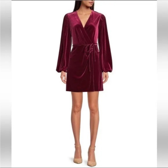 Gianni Bini | Dresses | Nwt Gianni Bini Burgundy Merlot Red Velvet ...